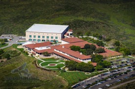 Reagan Library Aerial View Stock Photo